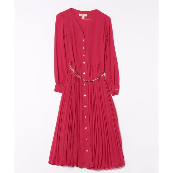 『セール実施中』ZOZO問い合わせ番号:102495529ショップ:MICHAEL KORS，マイケル・コースブランド:MICHAEL KORS，マイケルコース商品名:ロングスリーブ プリーツ ミディドレスカテゴリ:ワンピース/ドレス&gt...