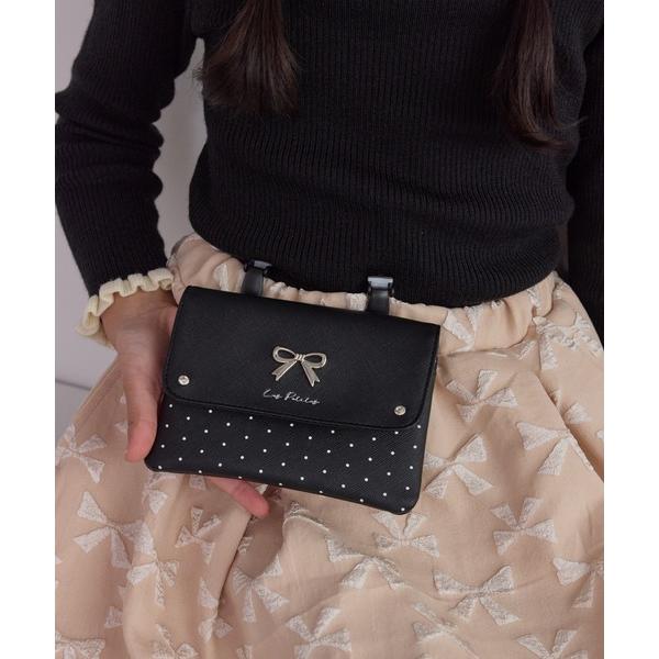 ZOZO問い合わせ番号:102495953ショップ:ROPE' PICNIC，ロぺピクニックブランド:ROPE' PICNIC，ロペピクニック商品名:【KIDS/キッズ】【Coboca+/コボカプラス】合皮ドットリボンマルチポケットカテゴリ...