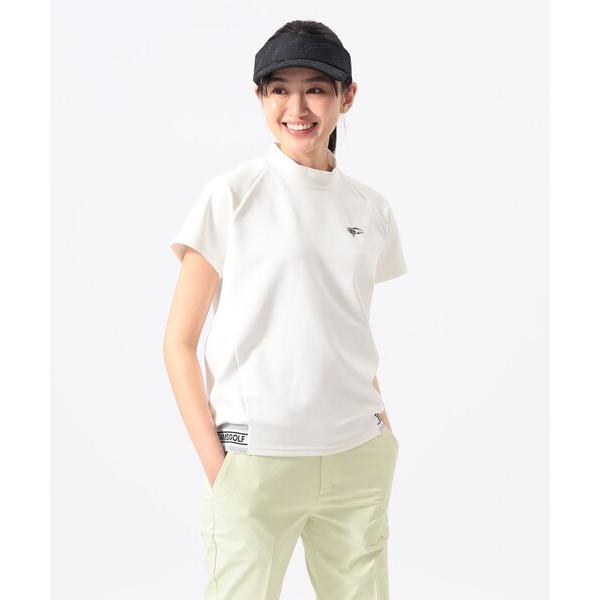 ZOZO問い合わせ番号:102496300ショップ:BEAMS GOLF，ビームスゴルフブランド:BEAMS GOLF，ビームスゴルフ商品名:ORANGE LABEL / 裾リブ ロゴモックネックシャツ（接触冷感・UVカット）カテゴリ:トッ...