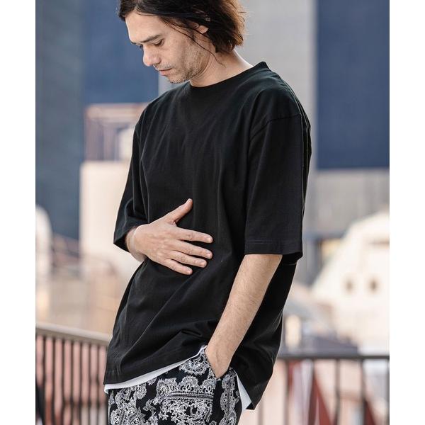 ZOZO問い合わせ番号:102496632ショップ:CAMBIO，カンビオブランド:CAMBIO，カンビオ商品名:mt10183- Tight Tension Over Size Half Sleeve Tee オーバーサイズ5分袖Tシャツ...