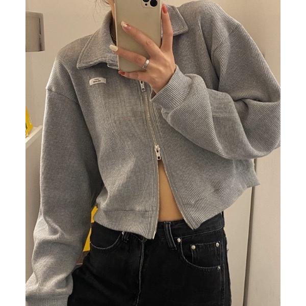 『タイムセール実施中』ZOZO問い合わせ番号:102502943ショップ:Ada.，エイダブランド:SHEPP，シープ商品名:【26年春新作】ダブルジップワッフルカーディガンカテゴリ:トップス>カーディガン/ボレロブランド品番:SP6...