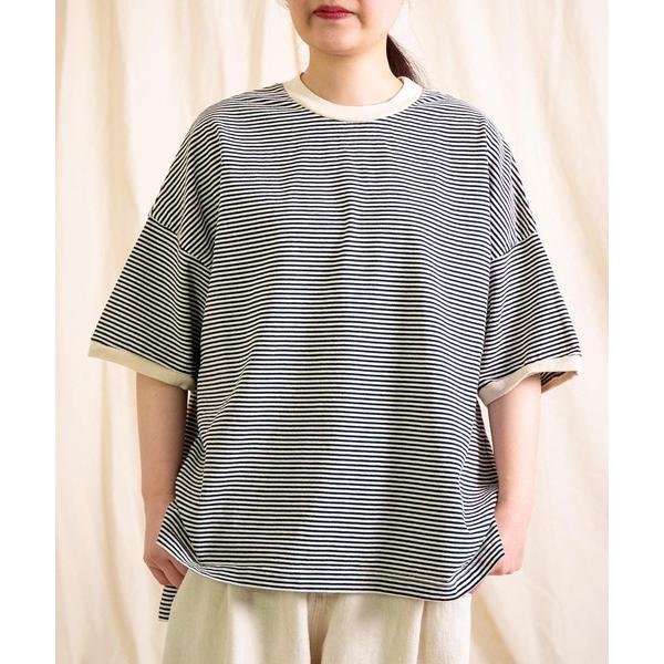 ZOZO問い合わせ番号:102503438ショップ:DOMINGO，ドミンゴブランド:prit，プリット，DOMINGO，ドミンゴ，DOMINGO SELECT，ドミンゴセレクト商品名:[prit] 空紡度詰天竺ミジンボーダー 5分袖クルー...