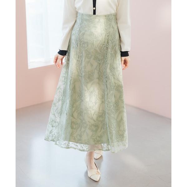 『タイムセール実施中』ZOZO問い合わせ番号:102503496ショップ:MISCH MASCH，ミッシュ マッシュブランド:MISCH MASCH，ミッシュマッシュ商品名:2026春夏新作 クロスステッチ刺繍フラワースカートカテゴリ:スカ...