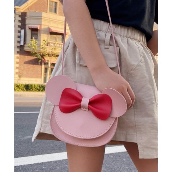 ZOZO問い合わせ番号:102504809ショップ:VIBGYOR，ヴィブジョーブランド:VIBGYOR，ヴィブジョー商品名:FReePLACe/キッズ くま リボン ミニショルダーバッグ X12751カテゴリ:バッグ>ショルダーバッ...