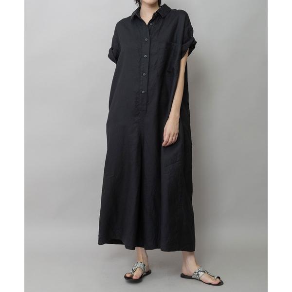 ZOZO問い合わせ番号:102505319ショップ:Munich，ミューニックブランド:Munich，ミューニック商品名:【吸水性】【放湿性】【通気性】ラミーキャンバスルーズコンビネゾンカテゴリ:オールインワン・サロペット>つなぎ/オ...