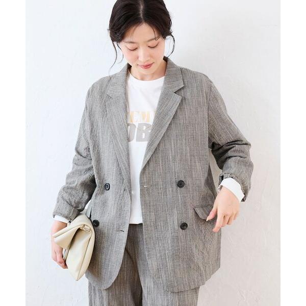 ZOZO問い合わせ番号:102507301ショップ:le.coeur blanc，ルクールブランブランド:le.coeur blanc，ルクールブラン商品名:グレンチェックスラブテーラードジャケットカテゴリ:ジャケット/アウター>テー...