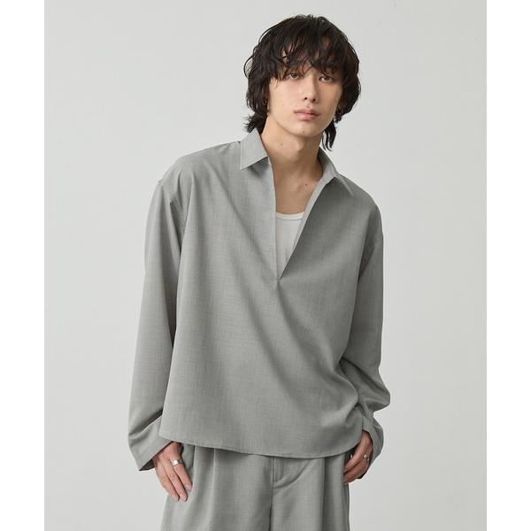 ZOZO問い合わせ番号:102507988ショップ:EMMA CLOTHES，エマ クローズブランド:CALLNE，カルネ商品名:【CALLNE】 High-twist Linen-like Skipper Shirt / 強撚リネンライク...