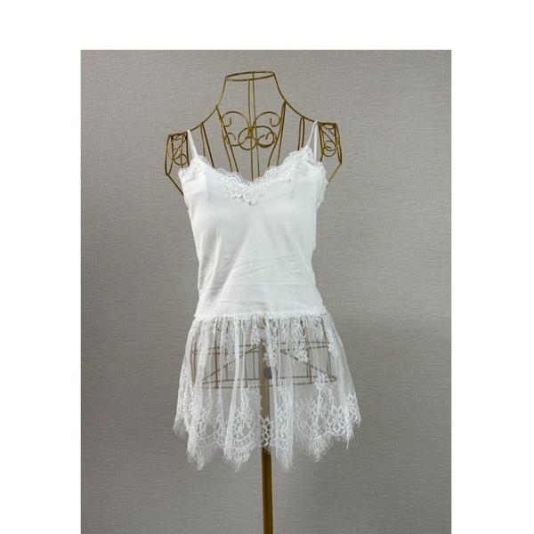 ZOZO問い合わせ番号:102508036ショップ:gossip！ロサンゼルス，ゴシップロサンゼルスブランド:gossip！ロサンゼルス，ゴシップロサンゼルス商品名:ウエスト切り替え 裾レースキャミソールカテゴリ:トップス>キャミソー...