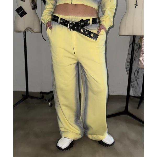 ZOZO問い合わせ番号:102510555ショップ:Auntie Rosa，アンティローザブランド:SHAGGIE，シャギー商品名:フェードスプレーワイドスウェットパンツ（セットアップ）カテゴリ:パンツ>スウェットパンツブランド品番:...