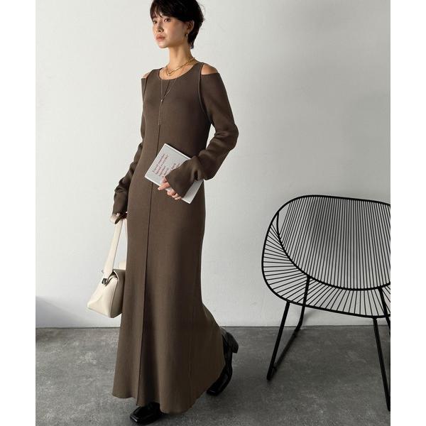 『セール実施中』参考価格：7，999円発売時期：2025年09月コンディション：A（使用感なし）数回使用した程度で使用感が感じられないアイテム参考商品名：【Classical Evon】ヘルシーに大人の肌魅せ。肩開きニットワンピース（ロング...