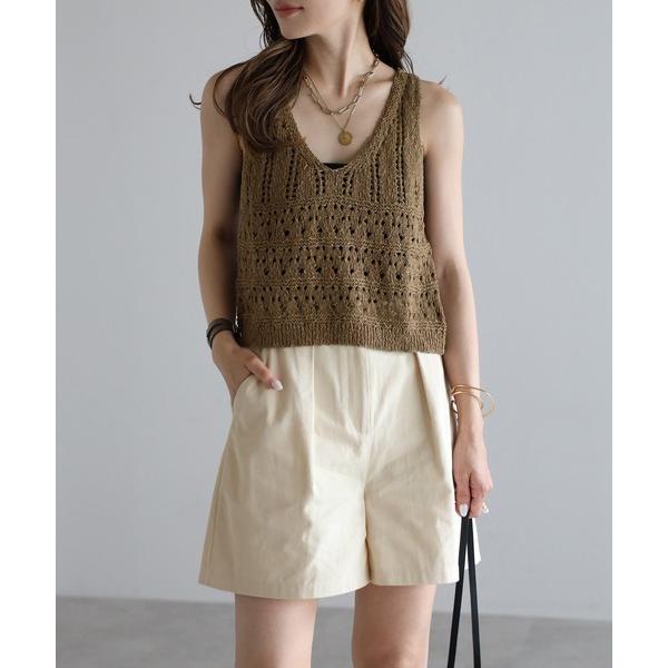 『セール実施中』参考価格：3，990円発売時期：2025年07月コンディション：A（使用感なし）数回使用した程度で使用感が感じられないアイテム参考商品名：前後2WAY透かし編みニットタンク参考品番：77-004970【商品に関する注意事項】...