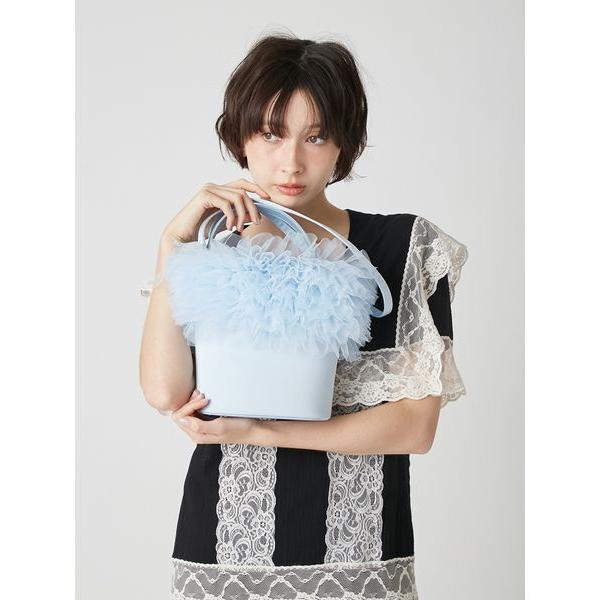 ZOZO問い合わせ番号:102541523ショップ:LILY BROWN，リリー ブラウンブランド:LILY BROWN，リリーブラウン商品名:2wayチュール切り替えバッグカテゴリ:バッグ>ショルダーバッグブランド品番:LWGB26...