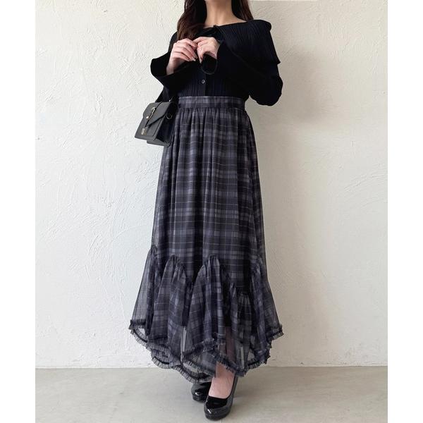 ZOZO問い合わせ番号:102541914ショップ:apres jour，アプレジュールブランド:apres jour，アプレジュール商品名:アシメチュールスカートカテゴリ:スカート>スカートブランド品番:643500素材:表地: ポ...