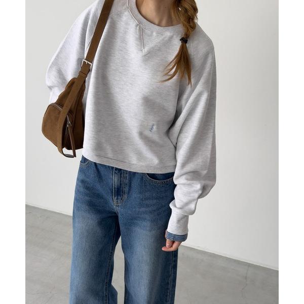 『タイムセール実施中』ZOZO問い合わせ番号:102542349ショップ:CANAL JEAN，キャナルジーンブランド:CANAL JEAN，キャナルジーン商品名:HARING　ラグランクロップドトレーナー 裏毛カテゴリ:トップス>ス...