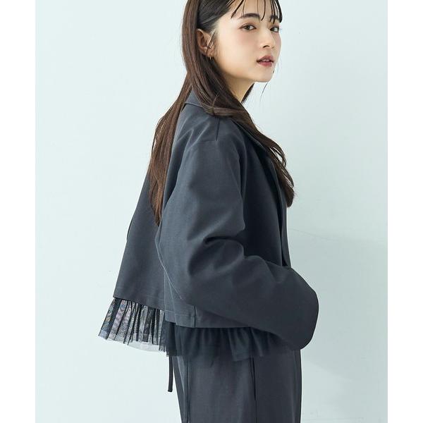 『タイムセール実施中』ZOZO問い合わせ番号:102542359ショップ:Auntie Rosa，アンティローザブランド:mil，ミル商品名:【セットアップ対応】 ショートジャケット 取外しチュール付き【586120】カテゴリ:ジャケット/...
