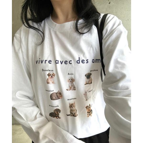 『タイムセール実施中』ZOZO問い合わせ番号:102542481ショップ:merrylatte，メリーラテブランド:etta，エタ商品名:アニマルプリントデザインロングTシャツカテゴリ:トップス>Tシャツ/カットソーブランド品番:e-...