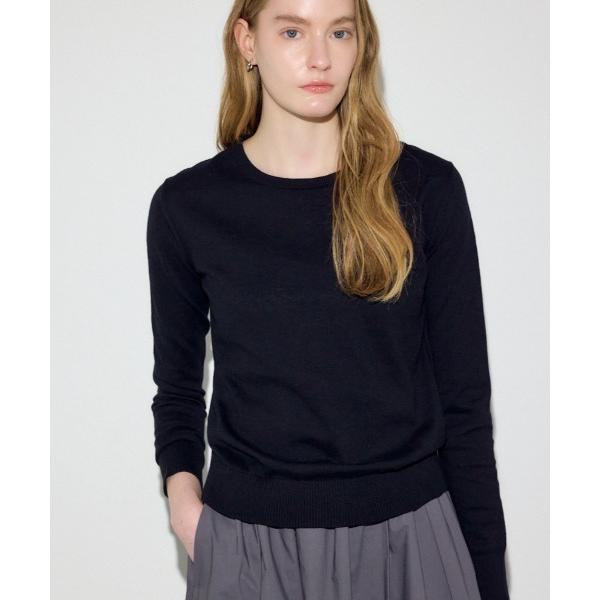 『セール実施中』ZOZO問い合わせ番号:102542678ショップ:AZUL BY MOUSSY，アズールバイマウジーブランド:AZUL BY MOUSSY，アズールバイマウジー商品名:カシミヤミックスクルーネックニットカテゴリ:トップス&...