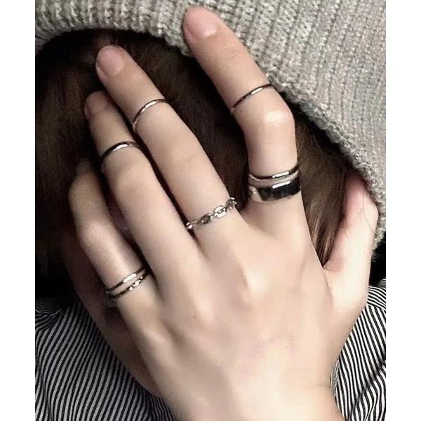 『タイムセール実施中』ZOZO問い合わせ番号:102543606ショップ:chuclla，チュクラブランド:WESTBOY，ウエストボーイ商品名:シンプル シルバーリング 7点セット WO25W16AC04カテゴリ:アクセサリー>リン...