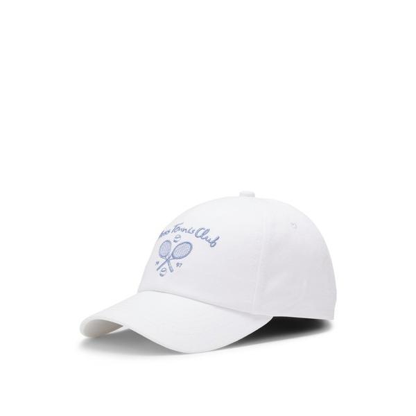 ZOZO問い合わせ番号:102543936ショップ:HUGO BOSS，ヒューゴボスブランド:BOSS，ボス，HUGO BOSS，ヒューゴボス商品名:コットンツイル キャップ テニスアートワークカテゴリ:帽子>キャップブランド品番:5...