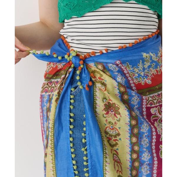 ZOZO問い合わせ番号:102544592ショップ:YARD PLUS/AUNT MARIE'S，ヤードプリュス/アントマリーズブランド:Unitage，ユニテージ商品名:ポンポンコットンスカーフカテゴリ:財布/小物>バンダナ/スカー...