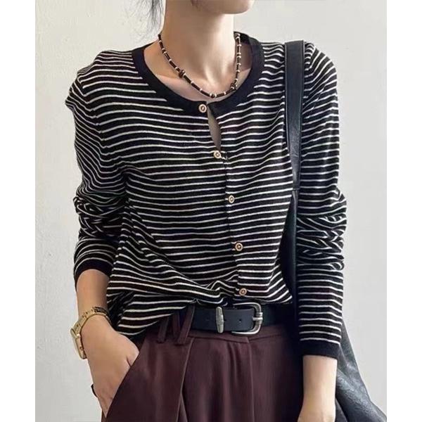 『タイムセール実施中』ZOZO問い合わせ番号:102544680ショップ:ENAF，エナフブランド:Flugge，フラッジー商品名:ボーダーカーディガンカテゴリ:トップス>カーディガン/ボレロブランド品番:FL-1281素材:ポリエス...