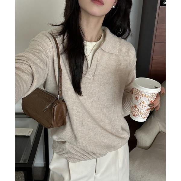 『タイムセール実施中』ZOZO問い合わせ番号:102544699ショップ:ENAF，エナフブランド:Flugge，フラッジー商品名:スキッパーニットカテゴリ:トップス>ニット/セーターブランド品番:FL-1300素材:ポリエステル10...