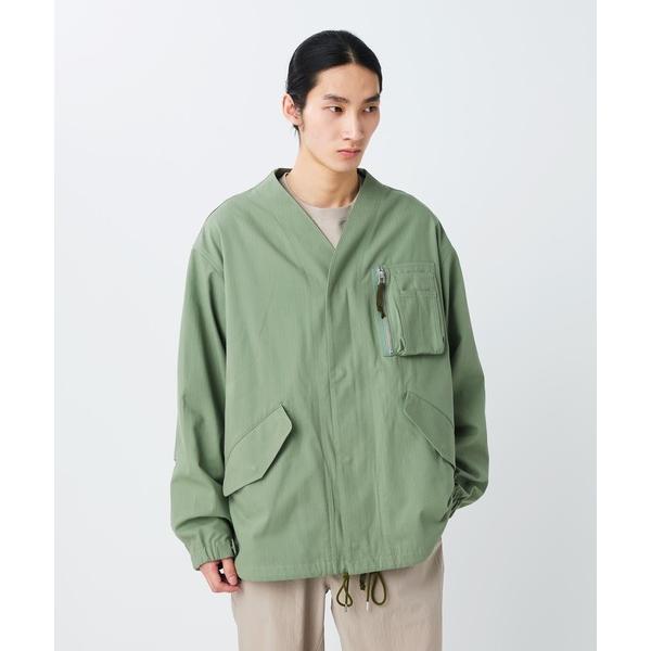 ZOZO問い合わせ番号:102578070ショップ:Snow Peak，スノーピークブランド:Snow Peak，スノーピーク商品名:Snow Peak / TAKIBI Herringbone Collarless Jacket ヘリンボ...