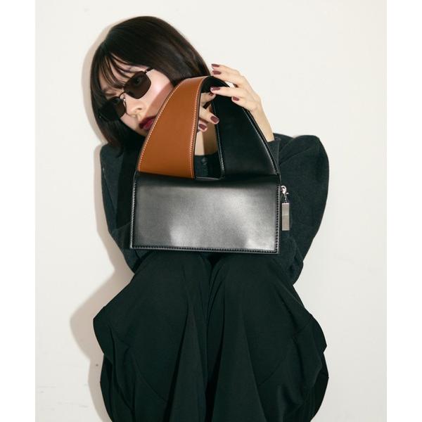 ZOZO問い合わせ番号:102578381ショップ:Avenue，アヴェニューブランド:TONER，トナー商品名:バイカラーブロックハンドルバッグ/ロゴプレート付きカテゴリ:バッグ>ハンドバッグブランド品番:321251-998-00...