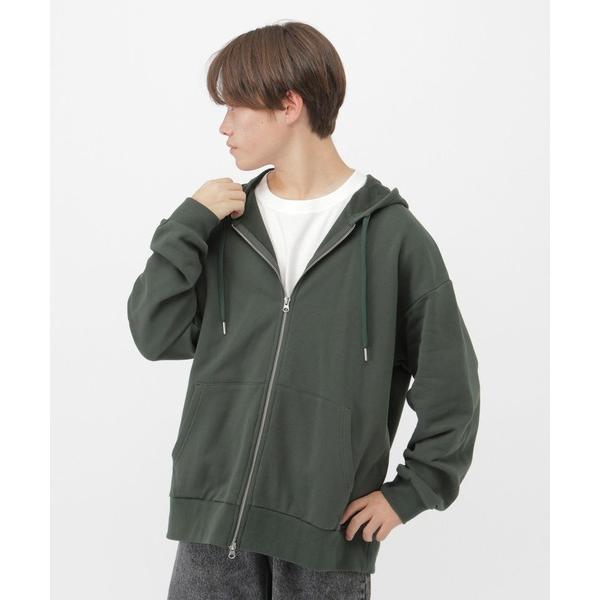 ZOZO問い合わせ番号:102578549ショップ:GLOBAL WORK，グローバルワークブランド:GLOBAL WORK，グローバルワーク商品名:ポイント刺繍ダブルZIPパーカー/AND YUA ANY/629905カテゴリ:トップス&...