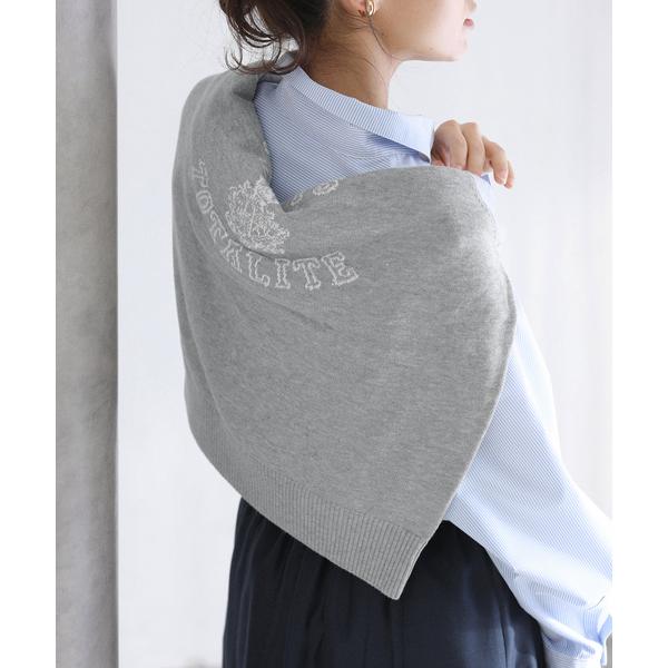 ZOZO問い合わせ番号:102578582ショップ:La TOTALITE，ラ トータリテブランド:La TOTALITE，ラトータリテ商品名:【洗える】インターシャロゴニットカテゴリ:トップス>ニット/セーターブランド品番:2608...