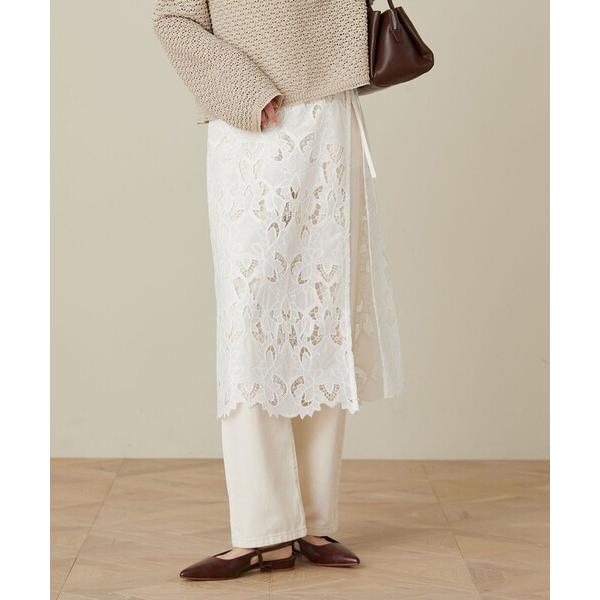 ZOZO問い合わせ番号:102578646ショップ:green label relaxing，グリーンレーベル リラクシングブランド:green label relaxing，グリーンレーベルリラクシング商品名:レース レイヤード スカート...