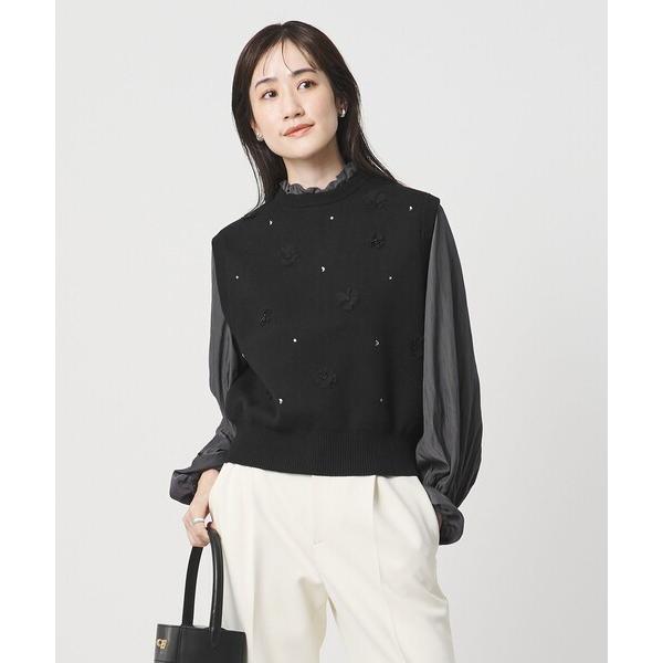 『タイムセール実施中』ZOZO問い合わせ番号:102578654ショップ:UNITED ARROWS，ユナイテッドアローズブランド:UNITED ARROWS，ユナイテッドアローズ商品名:3D ビジュー ベストカテゴリ:トップス>ベス...