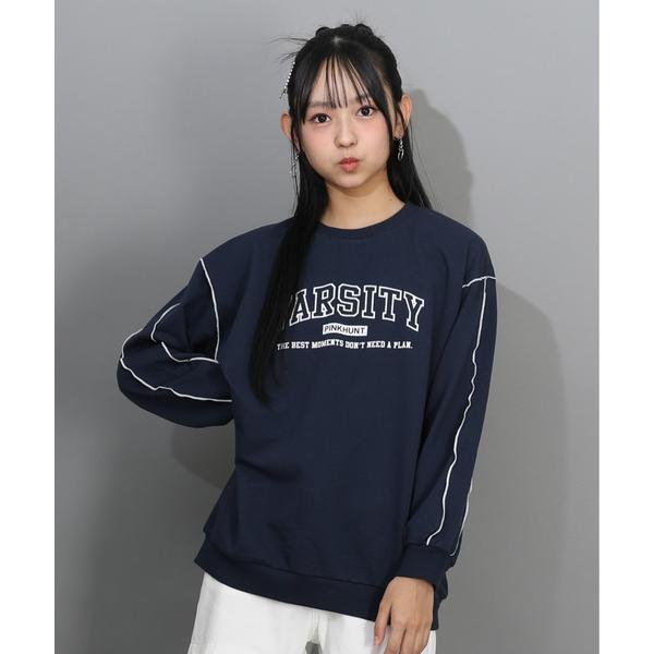 『タイムセール実施中』ZOZO問い合わせ番号:102579131ショップ:BABYDOLL，ベビードールブランド:PINKHUNT，ピンクハント商品名:PINKHUNT メロウ切り替えトレーナー 1318Kカテゴリ:トップス>スウェッ...