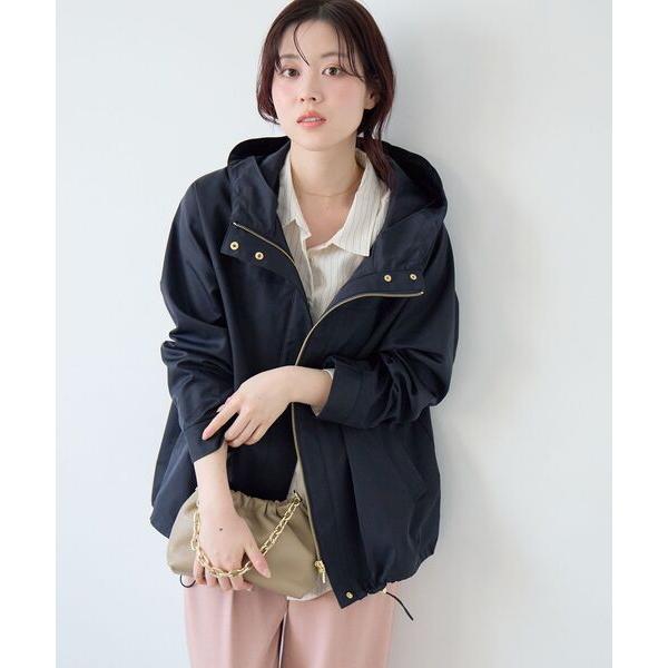 ZOZO問い合わせ番号:102582296ショップ:le.coeur blanc，ルクールブランブランド:le.coeur blanc，ルクールブラン商品名:ツイルストレッチフードブルゾンカテゴリ:ジャケット/アウター>ブルゾンブラン...