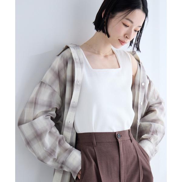 ZOZO問い合わせ番号:102582338ショップ:MONO-MART，モノマートブランド:Aunely，オーネリー，MONO-MART，モノマート商品名:【Aunely】クールタッチ デコルテ タンクトップ / 接触冷感 ＜YOSOOIシ...