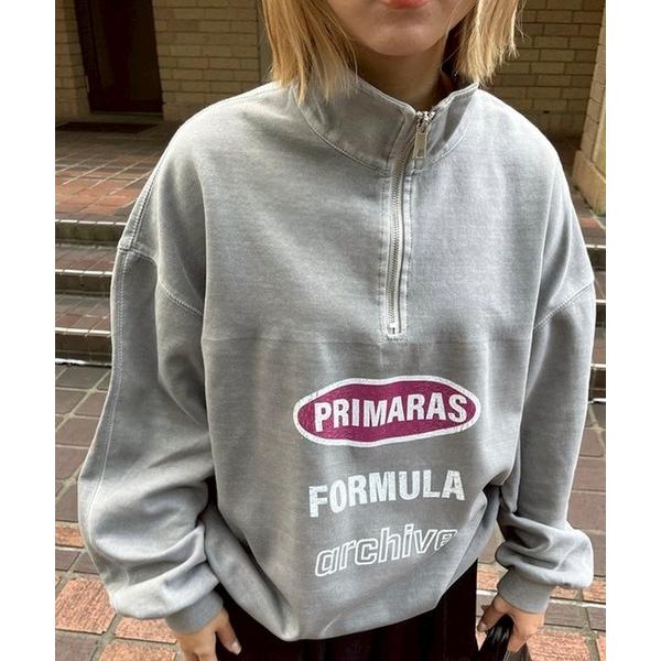 ZOZO問い合わせ番号:102585725ショップ:merrylatte，メリーラテブランド:merrylatte，メリーラテ商品名:ヴィンテージロゴハーフジップスウェット【Primaras】カテゴリ:トップス>スウェットブランド品番...