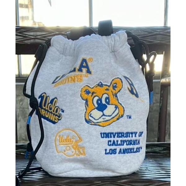 ZOZO問い合わせ番号:102585912ショップ:TRANSITION，トランジションブランド:UCLA，ユーシーエルエー，TRANSITION，トランジション商品名:【UCLA】ワッペン風刺繍巾着バッグカテゴリ:バッグ>ショルダー...