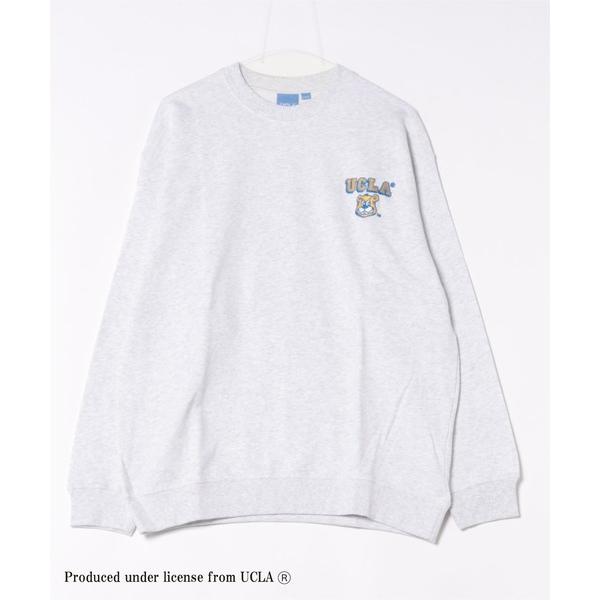 ZOZO問い合わせ番号:102585913ショップ:TRANSITION，トランジションブランド:UCLA，ユーシーエルエー，TRANSITION，トランジション商品名:【UCLA】 ワンポイント刺繍 裏毛トレーナー プルオーバー スウェッ...