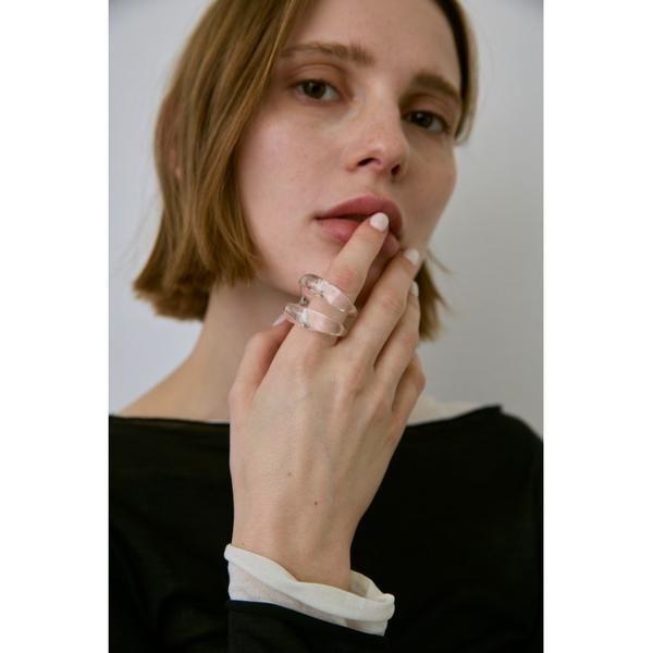 ZOZO問い合わせ番号:102585940ショップ:Avenue，アヴェニューブランド:un/neu，アンノイ商品名:クリアバブルボリュームリングカテゴリ:アクセサリー>リングブランド品番:304261-110-003素材:ホマイカ原...