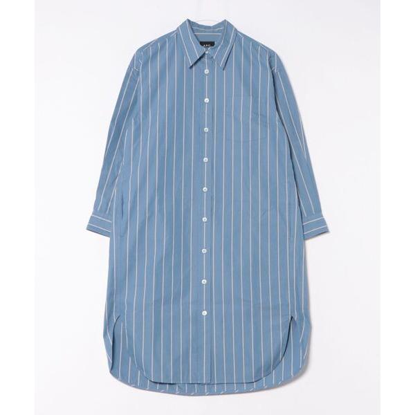 ZOZO問い合わせ番号:102587636ショップ:A.P.C.，アー・ペー・セーブランド:A.P.C.，アーペーセー商品名:ROBE CHEMISE COURTEカテゴリ:ワンピース/ドレス>ワンピースブランド品番:23262112...