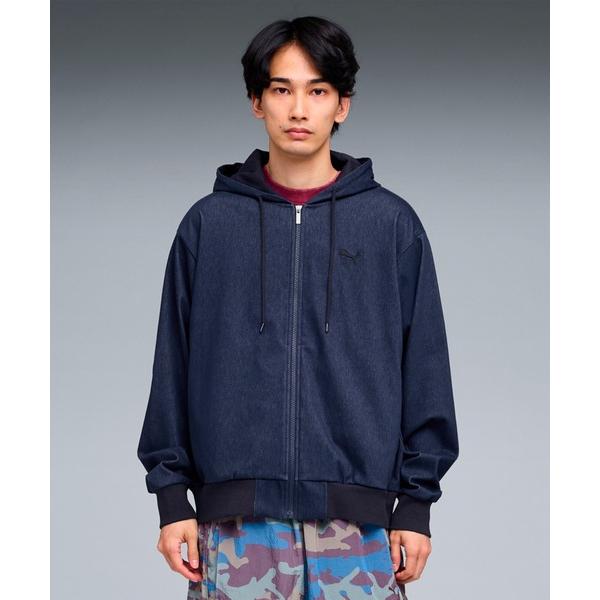 『タイムセール実施中』ZOZO問い合わせ番号:102588146ショップ:PUMA STORE ZOZO，プーマストアゾゾブランド:PUMA，プーマ商品名:PUMA プーマ メンズ ESS エレベーテッド デニムライク フーディカテゴリ:ジ...