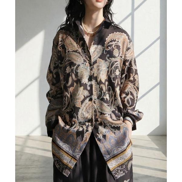 ZOZO問い合わせ番号:102588277ショップ:antiqua，アンティカブランド:antiqua，アンティカ商品名:ペイズリー柄 前開きシャツカテゴリ:トップス>シャツ/ブラウスブランド品番:PA-03895素材:本体：ポリエス...