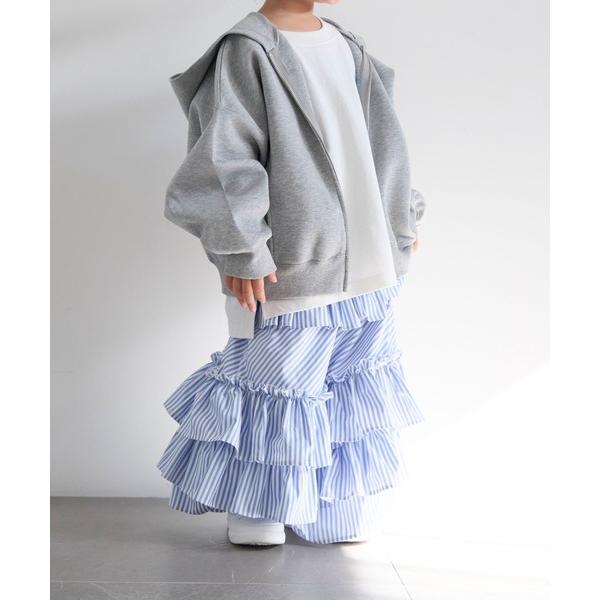 ZOZO問い合わせ番号:102588285ショップ:LOWRYS FARM，ローリーズファームブランド:LOWRYS FARM，ローリーズファーム商品名:ストライプフリルロングスカート　 647598カテゴリ:スカート>スカートブラン...