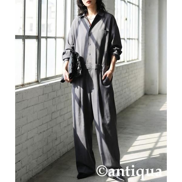 ZOZO問い合わせ番号:102589294ショップ:antiqua，アンティカブランド:antiqua，アンティカ商品名:ワイドシルエット オールインワンカテゴリ:オールインワン・サロペット>つなぎ/オールインワンブランド品番:ZK-...