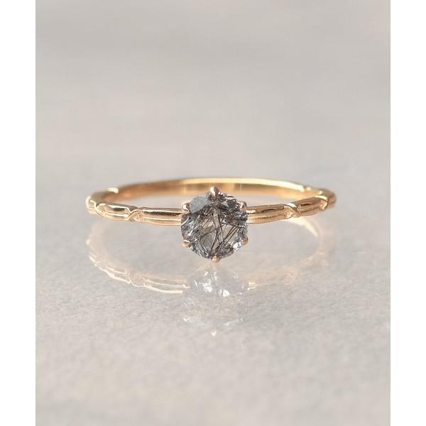 ZOZO問い合わせ番号:102589369ショップ:NOIR DE POUPEE，ノワールドプーペブランド:NOIR DE POUPEE，ノワールドプーペ商品名:【WEB限定】K18vermeil ルチルクォーツリングカテゴリ:アクセサリー...