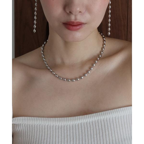 ZOZO問い合わせ番号:102589484ショップ:BLUEEAST，ブルーイーストブランド:J by blue，ジェイバイブルー，BLUEEAST，ブルーイースト商品名:オーバルボールチェーンネックレス / ニッケルフリーカテゴリ:アクセ...