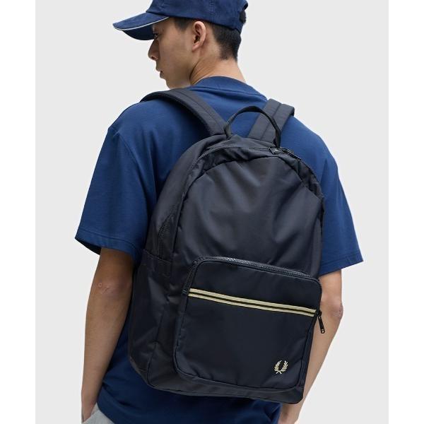 ZOZO問い合わせ番号:102590333ショップ:FRED PERRY，フレッドペリーブランド:FRED PERRY，フレッドペリー商品名:Tipped Tape Backpack／ティップラインテープバックパックカテゴリ:バッグ>...