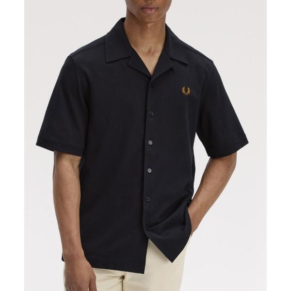 ZOZO問い合わせ番号:102590336ショップ:FRED PERRY，フレッドペリーブランド:FRED PERRY，フレッドペリー商品名:Compress Mesh Revere Collar Shirt／圧縮メッシュオープンカラーシャ...