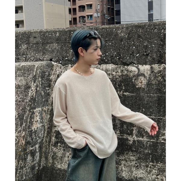 『セール実施中』参考価格：4，620円発売時期：2023年05月コンディション：A（使用感なし）数回使用した程度で使用感が感じられないアイテム参考商品名：【Chikashitsu +】see-through long sleeve knit...