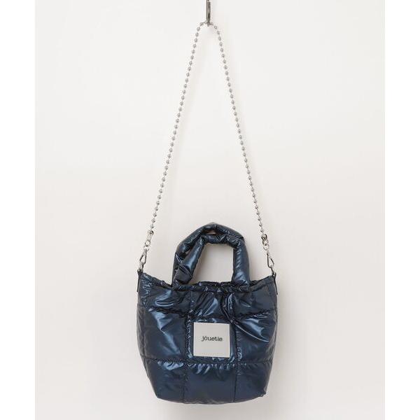 『タイムセール実施中』参考価格：6，930円発売時期：2024年08月コンディション：B（目立つ使用感なし）使用感が少ない、または気にならないアイテム持ち手：汚れ参考商品名：【jouetie/ジュエティ】メタリックナイロンキルティング　ミニ...